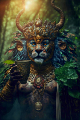 Black Market Art Co. APOCALYPSE TIGER CHIEF HIGH QUALITY PAPER PRINT ...