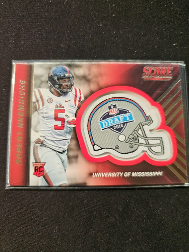 ROBERT NKEMDICHE 2016 Panini Score #17 ROOKIE DRAFT HELMET PATCH ...