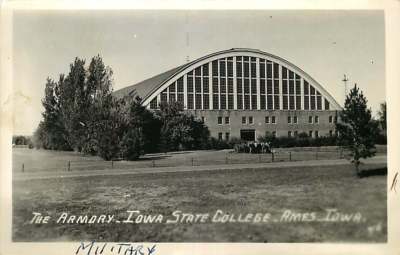 Real Photo Postcard The Armory, Iowa State College, Ames, Iowa | eBay