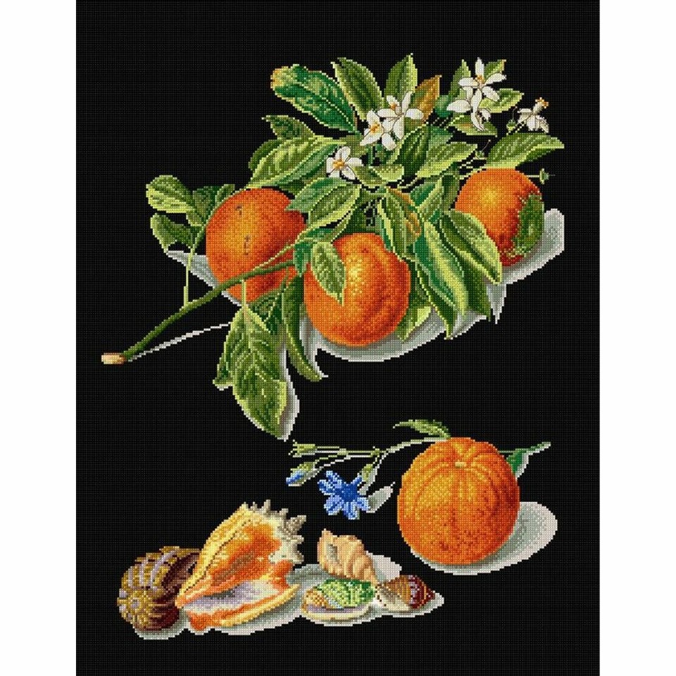Cross-stitch kit Orange And Tangerines 3061-05 thea gouverneur | eBay UK