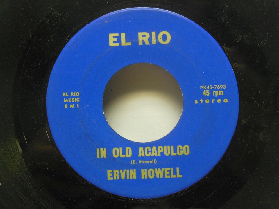 ERVIN HOWELL: Zsa Zsa Cha Cha / In Old Acapulco, 45 RPM. VG | eBay