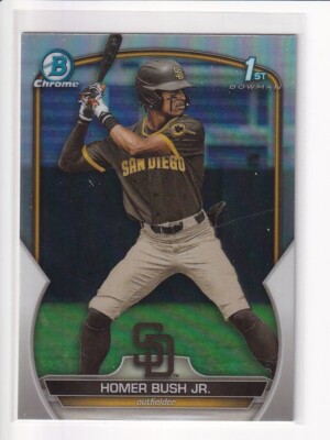 2023 Bowman Draft Homer Bush Jr. Refractor 1st San Diego Padres #BDC ...