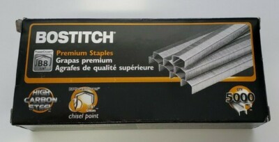 Bostitch B8 PowerCrown 1/4" Chisel Point Premium Staples5,000/Box | eBay