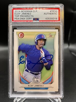 2014 Bowman Draft Eloy Jimenez Signed Card PSA/DNA Auto | eBay