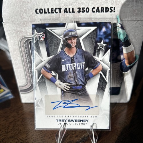 Trey Sweeney 2025 Topps Series 1 Baseball Stars Auto Tigers Rookie #BSA ...