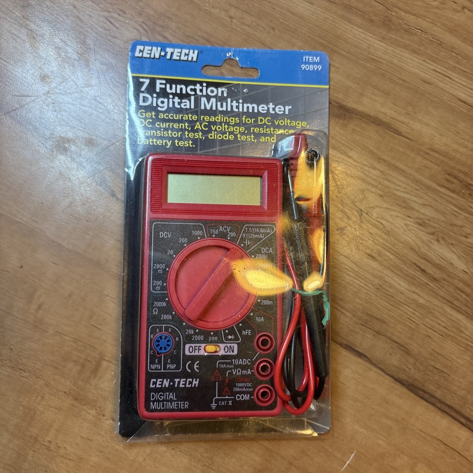 CEN-TECH 7 Function Digital Multimeter with Leads - Item 90899 | eBay