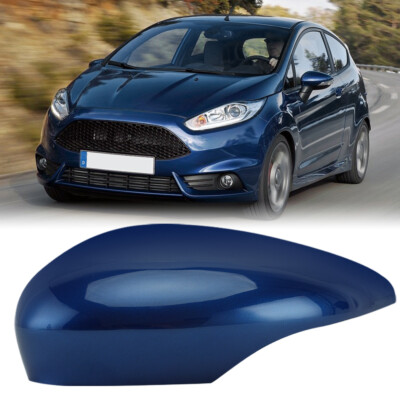 Deep Impact Blue Wing Mirror Cover Cap Casing For Ford Fiesta MK7 2008 ...