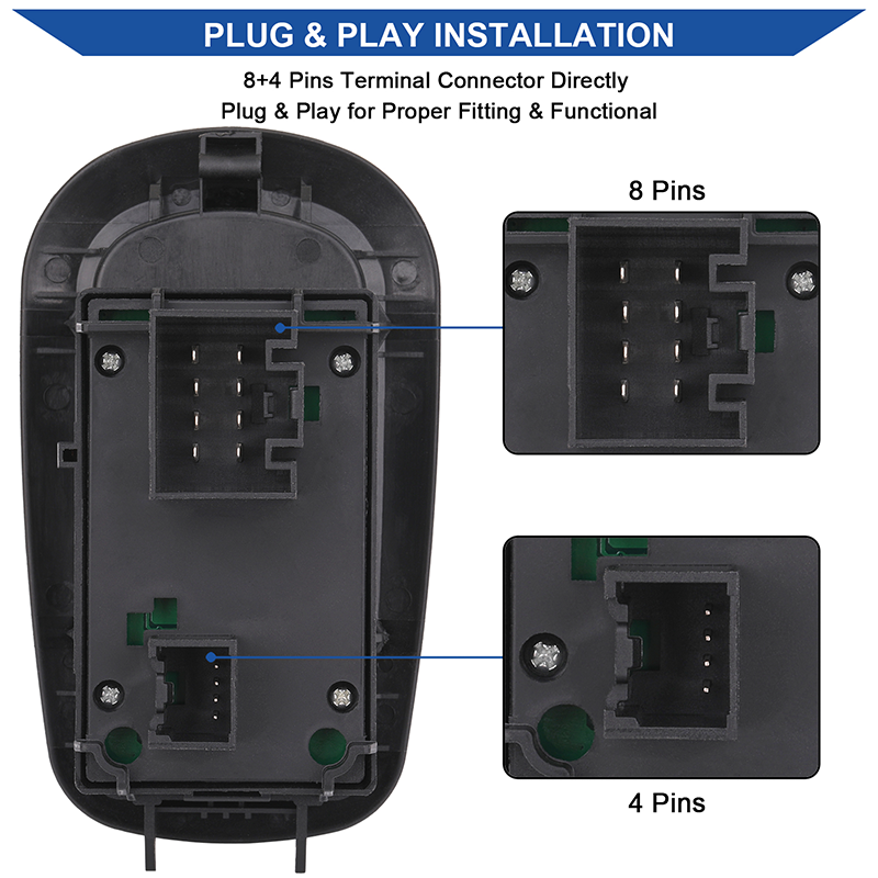 Power Window Switch Control 2 Door for 2014-2019 Ford Transit MK8 ...
