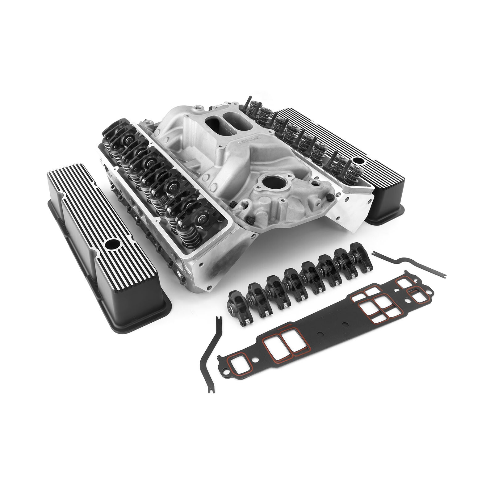 Chevy SBC 350 Straight Cylinder Head Top End Engine Combo Kit ...