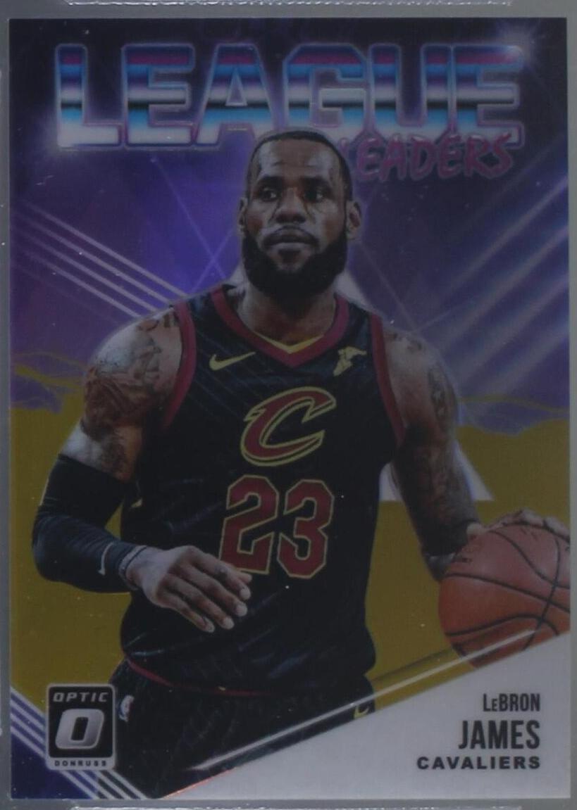2018-19 Panini Donruss Optic - League Leaders LeBron James #9 Gold ...