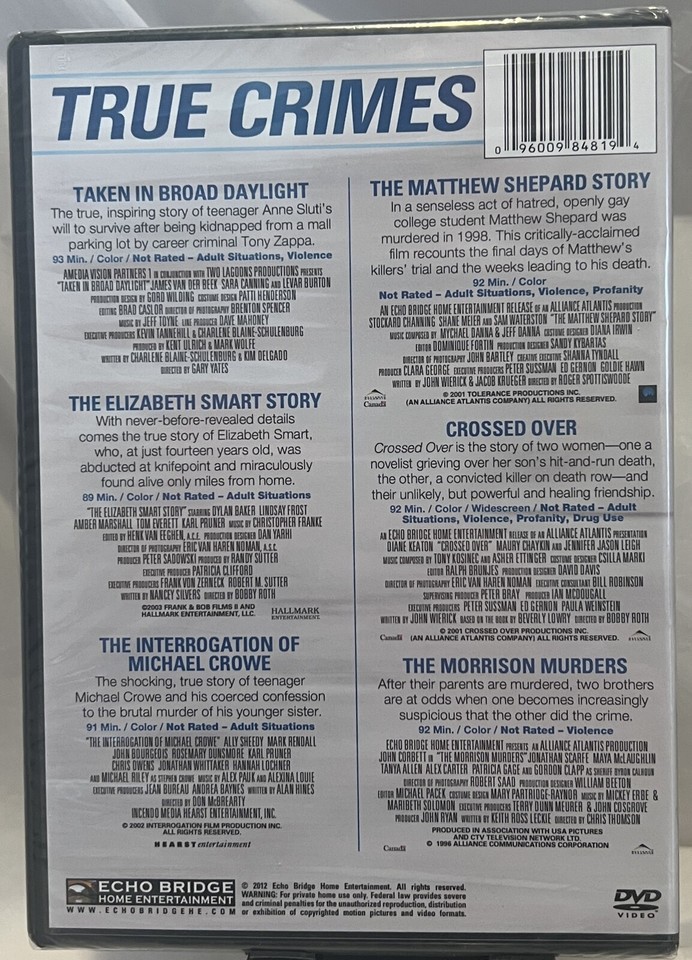 True Crimes [DVD, 096009848194] 6 Movies 96009848194| eBay