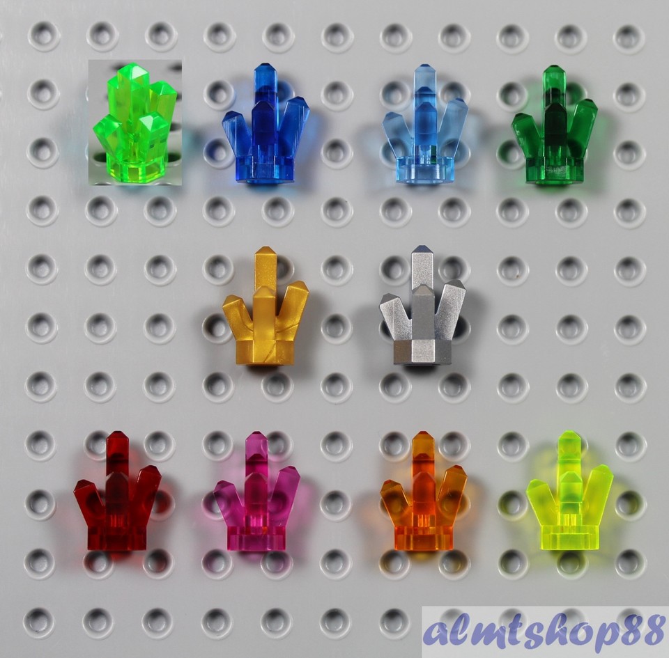LEGO - Assorted Lot - Crystals Rocks Jewels Gems Stone Treasure Diamond ...