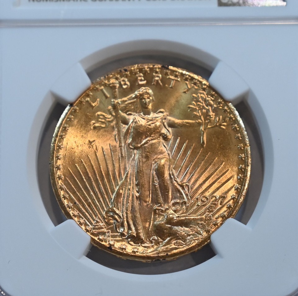 1927 US Gold $20 Saint-Gaudens Double Eagle - NGC MS64+ Plus Grade ...