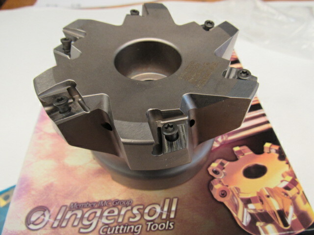 NEW - INGERSOLL - 4" FACE MILL ( EF6J-04R01 ) & 10 PCS DFH324L001 ...