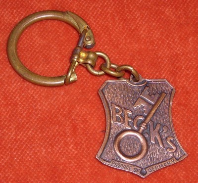 Porte-clés key ring Blason BECK'S Made in Germany Zweitschlüssel double ...