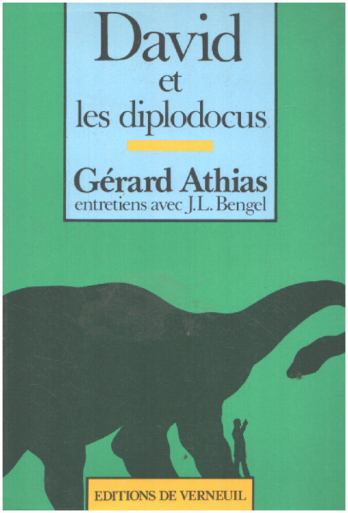 David et les diplodocus | Athias G Entretiens Avec J L Bengel | Bon ...