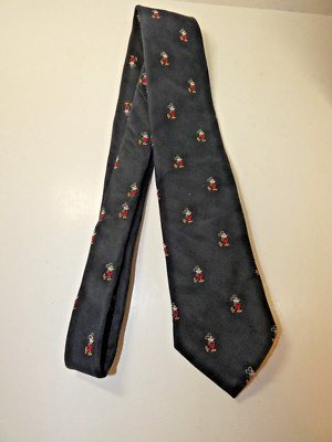 Mickey & Co. MICKEY MOUSE Tie Walt Disney - Navy Blue Silk Blend-80's ...