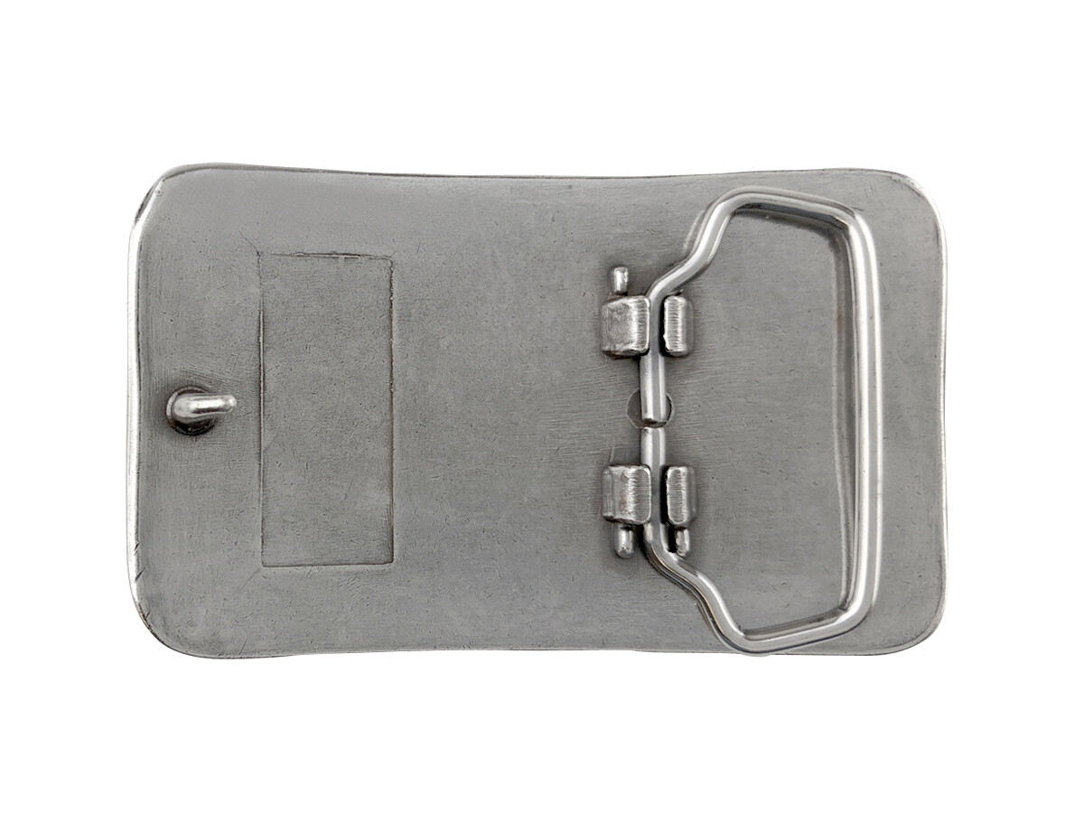 Engraved Rectangular Frame Gold and Sterling Silver Plated Western Belt ...