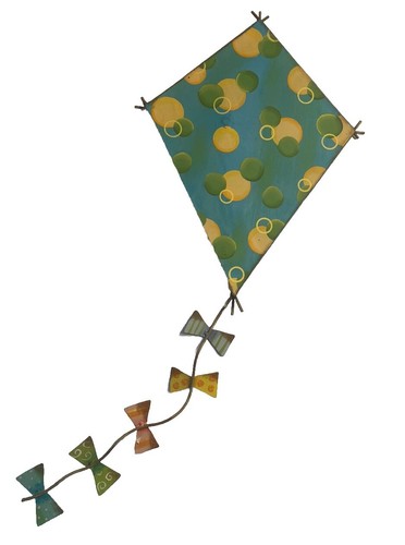 VTG Metal Front Door Kite Decor W/Bows For Front Door Decor Hanging ...