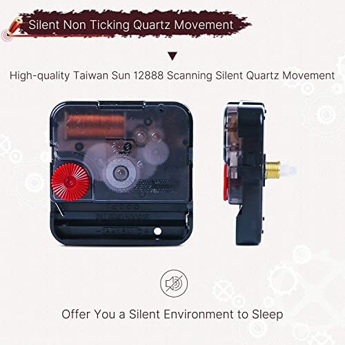 Kitchen Wall Clock 8 Inch Rustic Vintage Rooster Silent Non Ticking ...