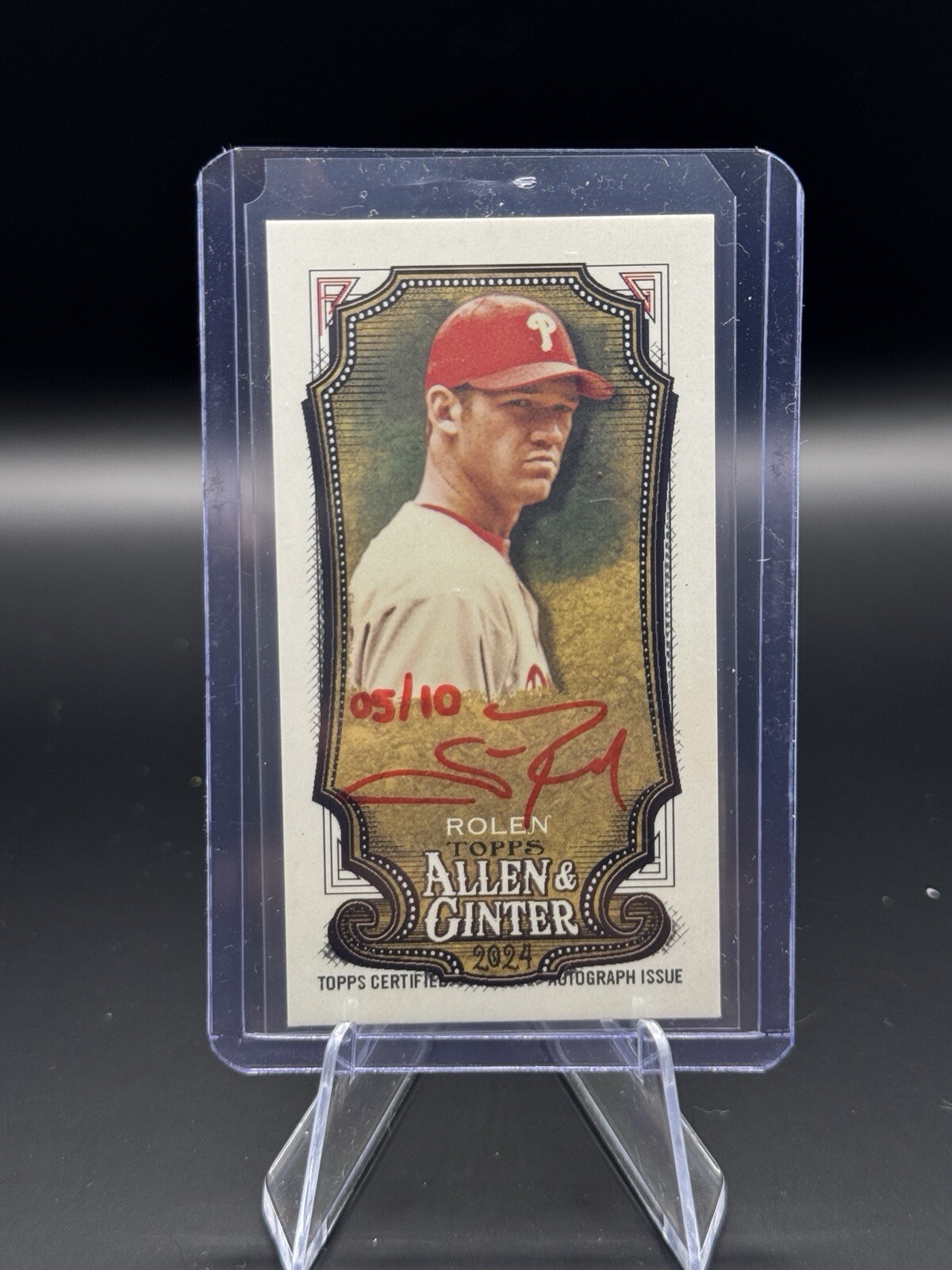 2024 Allen & Ginter - Scott Rolen Red Ink Auto Hand Numbered 05/10 mini ...