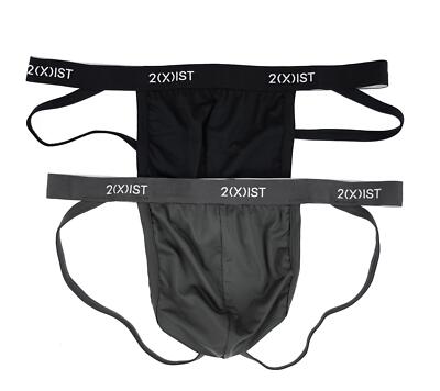 2(X)IST 280705 Men's COTTON STRETCH JOCK STRAP 2-PACK, Size XL | eBay