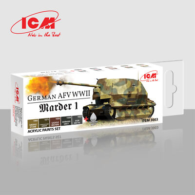 ICM 3003 – Acrylic paint set for German AFV WW2 (Marder I) | eBay