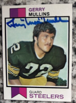1973 Topps Gerry Moon Mullins Signed Card Steelers | eBay