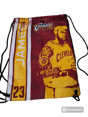 VTG Lebron James NBA Cleveland Cavaliers Drawstring Backpack Bag | eBay
