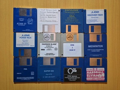 Mix Lot of Vintage ATARI ST Floppy Disk Game Softwares Collection | eBay UK