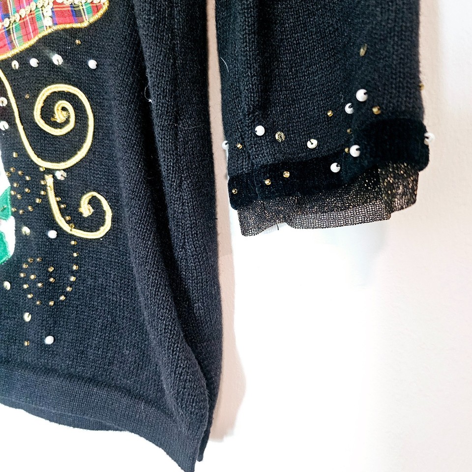 Vintage Black Berek Stocking Stuffers Christmas Sweater Grandmacore ...
