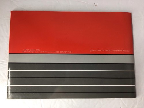 MASSEY-FERGUSON Tractor Service Record Book European Tractors Not Used ...