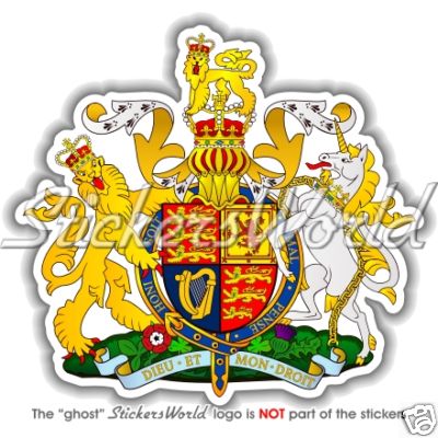 UNITED KINGDOM Royal Coat of Arms UK British National Emblem Vinyl ...