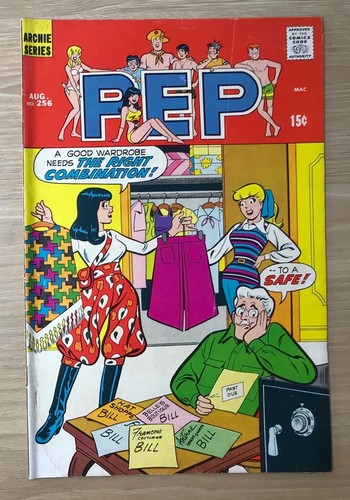 Pep #256 Archie Comics Bronze Age Betty Veronica Reggie Jughead Moose ...