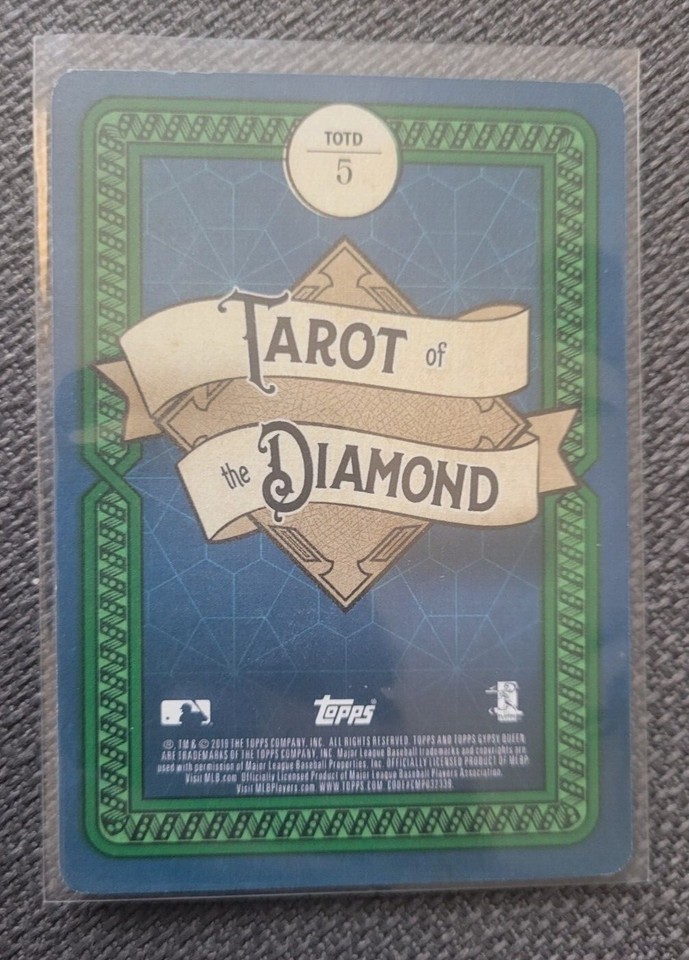 Mike Trout Angels 2019 Topps #5 Tarot of the Diamond Gypsy Queen ...