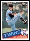 1985 Topps #406 Len Whitehouse Pitcher Minnesota Twins FREE shipping | eBay