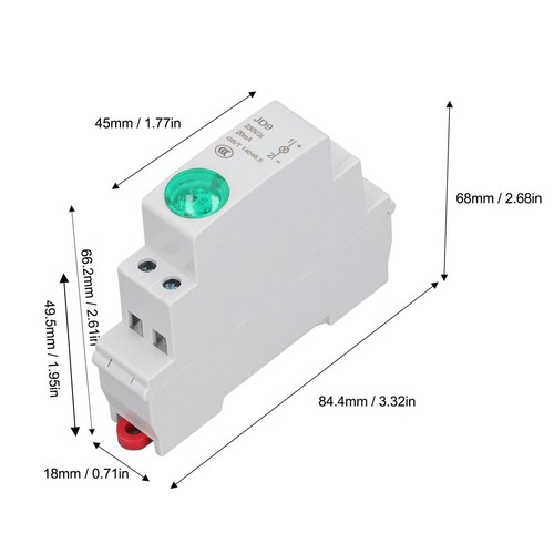 DIN Rail LED Indicator Light Circuit Signal Indication Rail Type LED ...