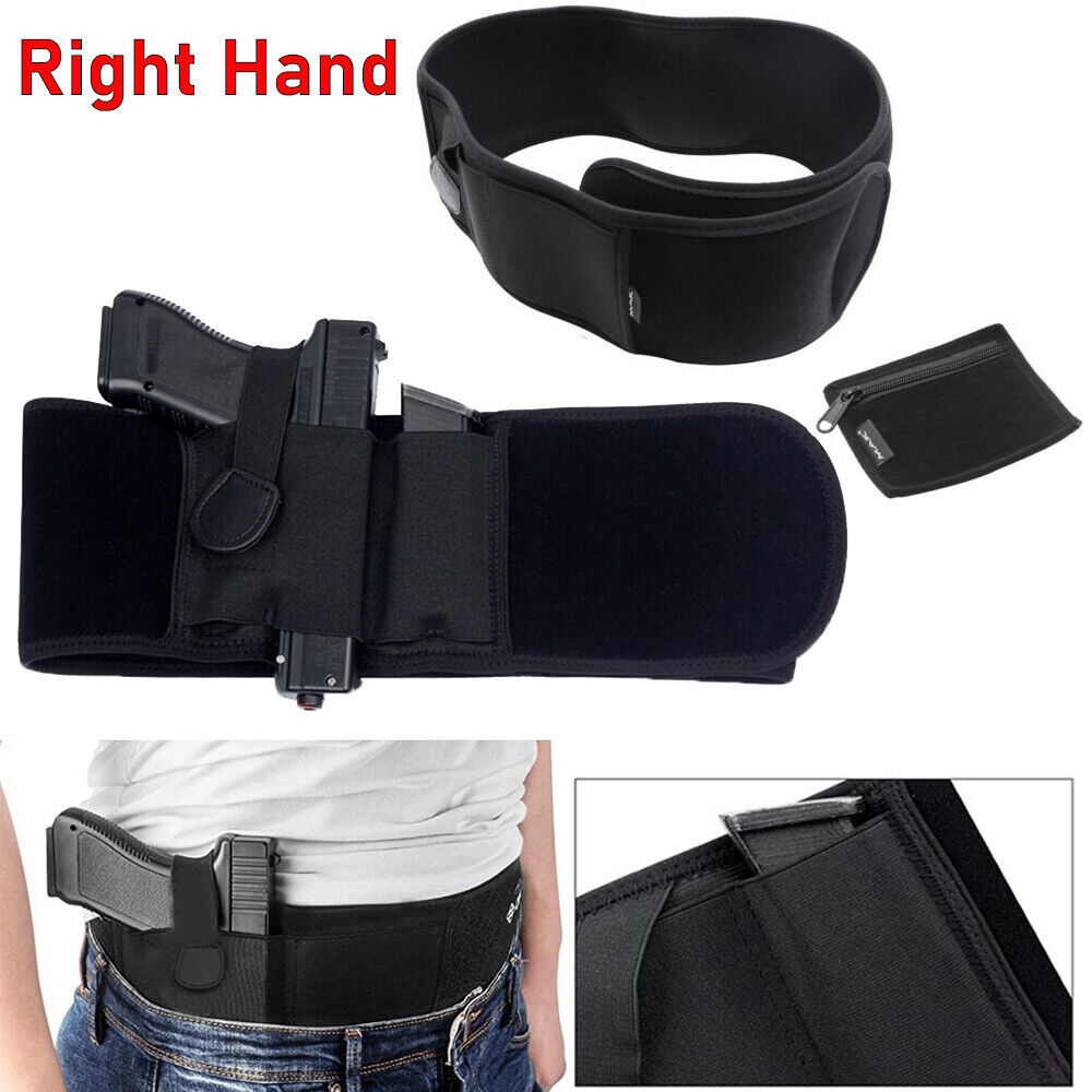 Tactical Belly Gun Holster Belt Concealed Carry Waist Pistol Holder ...