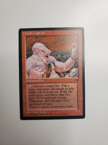 Orcish Captain | MtG Magic the Gathering - Fallen Empires Red Orc ...