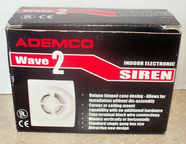 New Ademco Wave 2 Indoor Electronic Siren 106 db 12 VDC NIB FREE ...