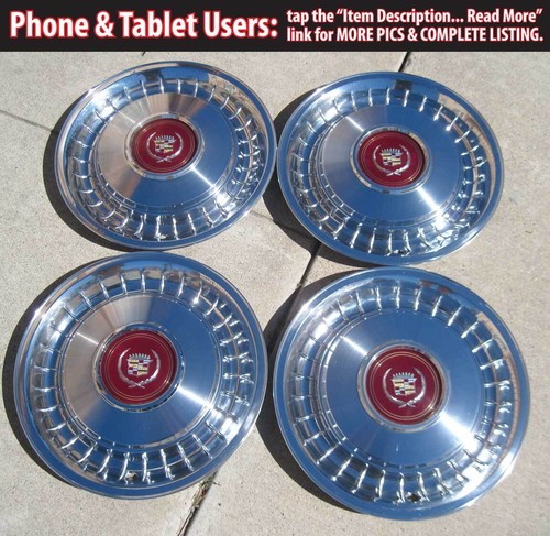 80s Cadillac Seville DeVille Fleetwood Brougham Hubcaps Set of 4 | 15 ...