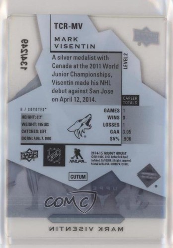 2014-15 Upper Deck Trilogy - Crystal Rookies Tier 2 #TCR-MV Mark ...