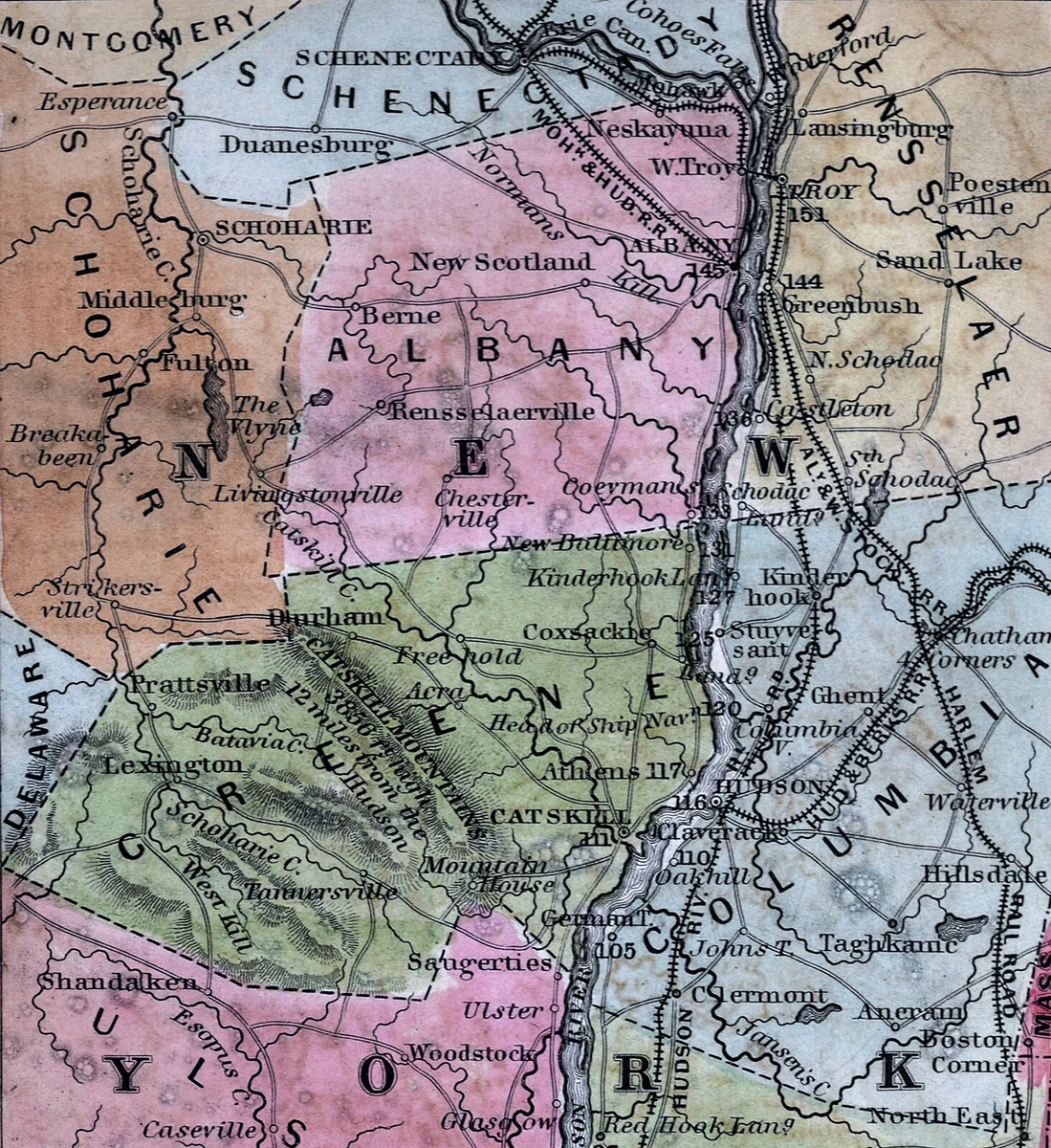 Catskill Mountains Map