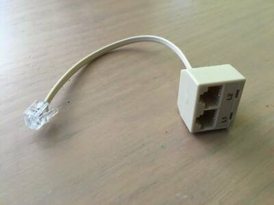 3 X NBN Modular Double Adaptor RJ12 RJ11 RJ10 Plug to 2 x RJ12 RJ11 ...