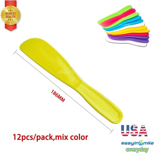 12Pcs Dental Mixing Spatulas Plastic Disposable Mixing Sticks Spatulas ...