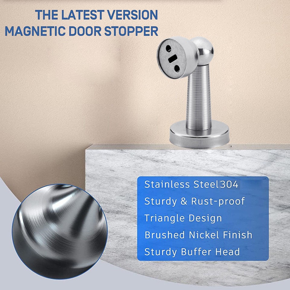 Magnetic Door Stop Holder Home Safety Stopper Guard Office Fitting ...