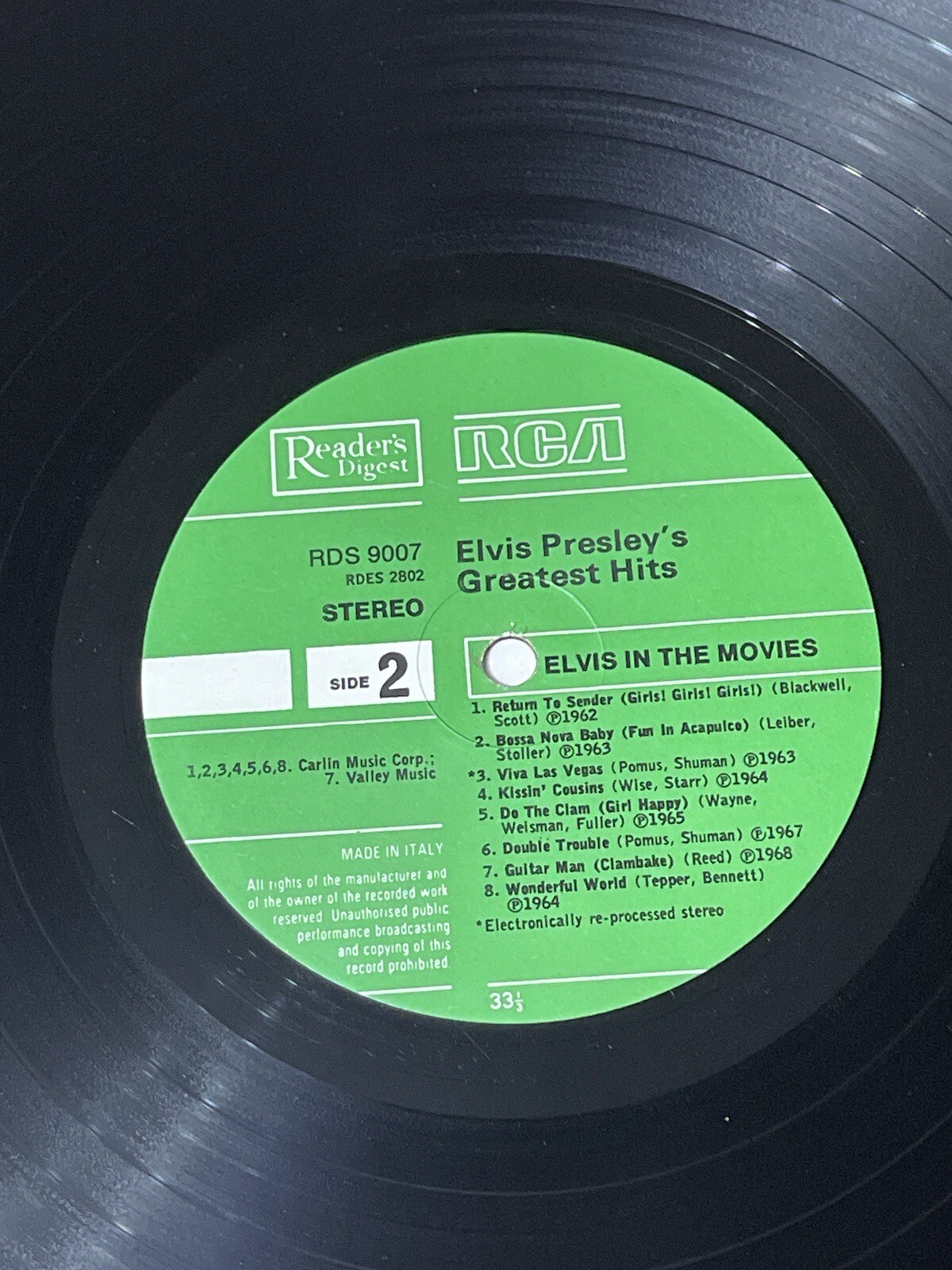 Disco Vinile 33 giri LP ELVIS PRESLEY Elvis in the movie RCA Reader's ...