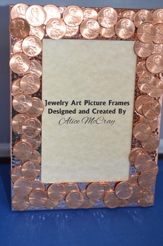 PENNY DECORATED HAMMERED COPPER TONE PICTURE FRAME | eBay