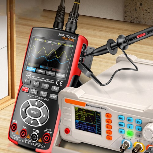 Handheld Oscilloscope Multimeter 50MHz Bandwidth Signal Generator For ...