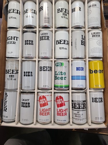 Generic 24 different beer cans many breweries check out the mandatories ...